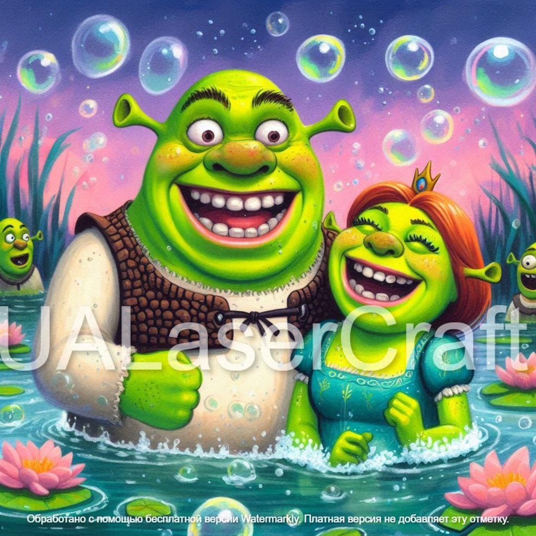 Fiona and Shrek Funny PNG | Trending Digital File for Mugs, T-shirts ...