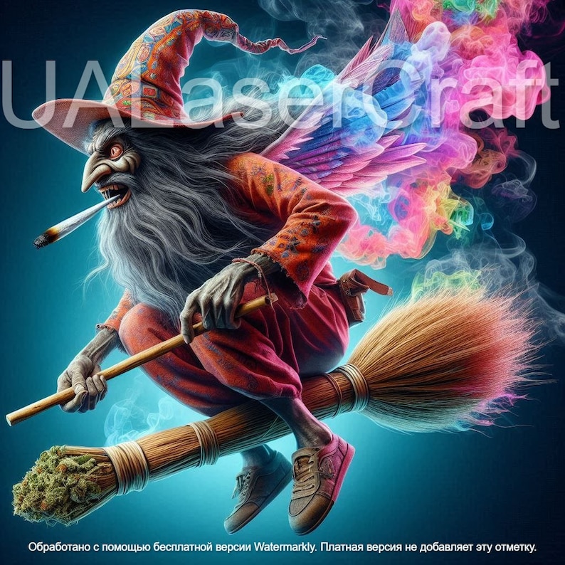 Wizard Sorcerer With Horse Digital Art – Magical Fantasy Illustration ...
