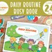 Daily Routine Busy Book, Activity for Kids, Homeschool Learning Prints ...