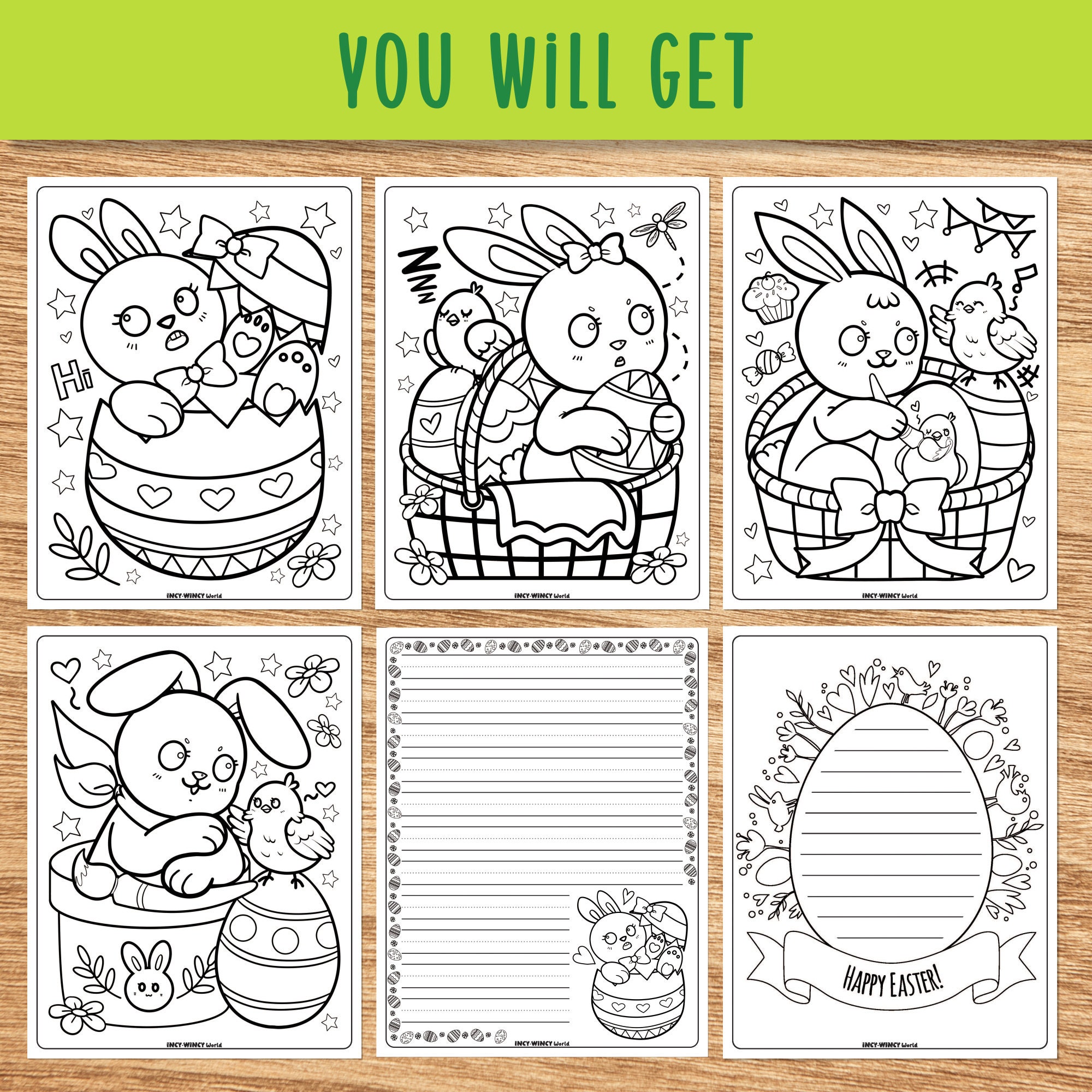 Easter Coloring Pages for Kids, Easter Coloring Sheets, Easter ...