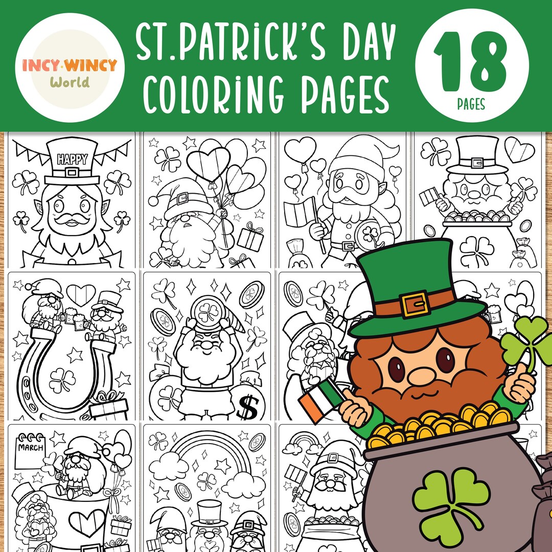 St. Patrick's Day Coloring Pages for Kids, St Patricks Coloring Sheets ...