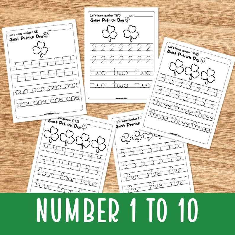 St. Patrick's Day Worksheets, Bundle, Preschool Activities, Preschool ...