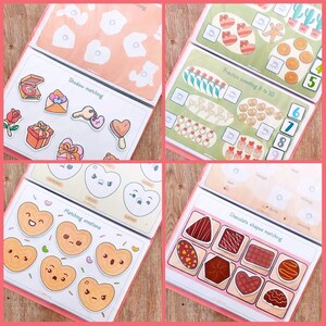 Valentine Busy Book, Activity for Kids, Homeschool Learning Prints ...