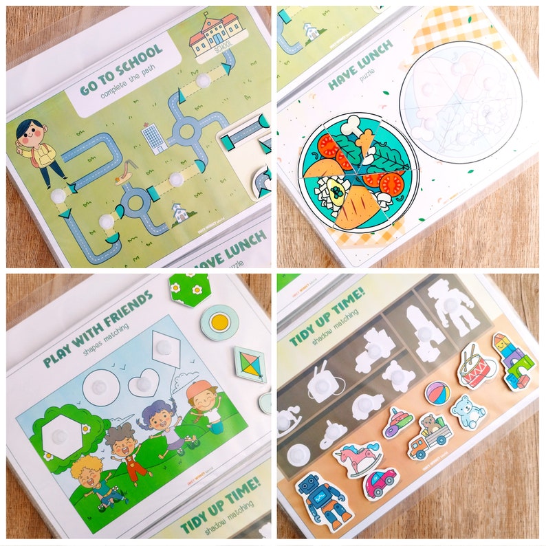 Daily Routine Busy Book, Activity for Kids, Homeschool Learning Prints ...