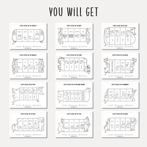 Mammal Life Cycle Foldable | Bundle Life Cycle | Sheep Bat Cat Cow Deer ...