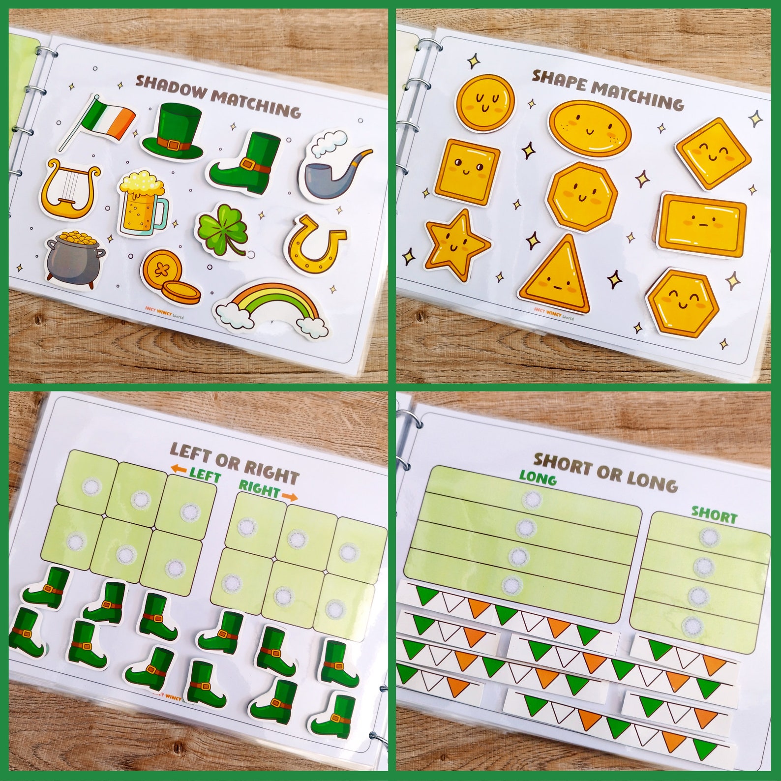 St Patrick's Day Busy Book, Activity for Kids, Homeschool Learning ...