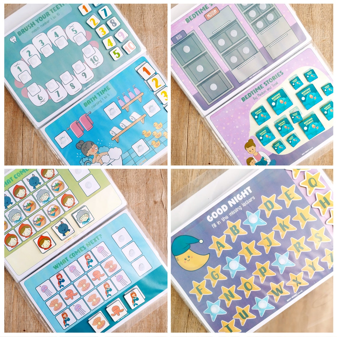 Daily Routine Busy Book, Activity for Kids, Homeschool Learning Prints ...
