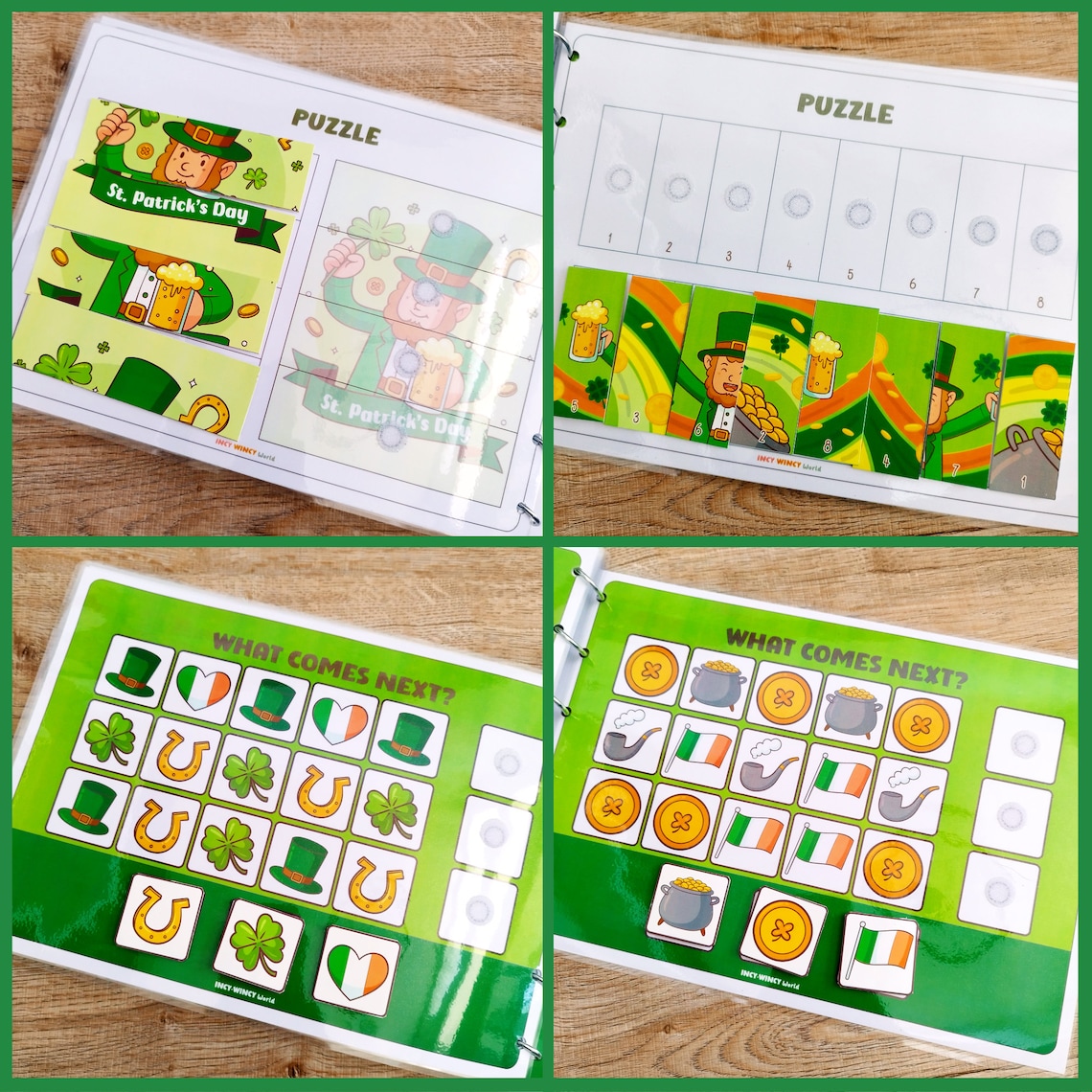 St Patrick's Day Busy Book, Activity for Kids, Homeschool Learning ...