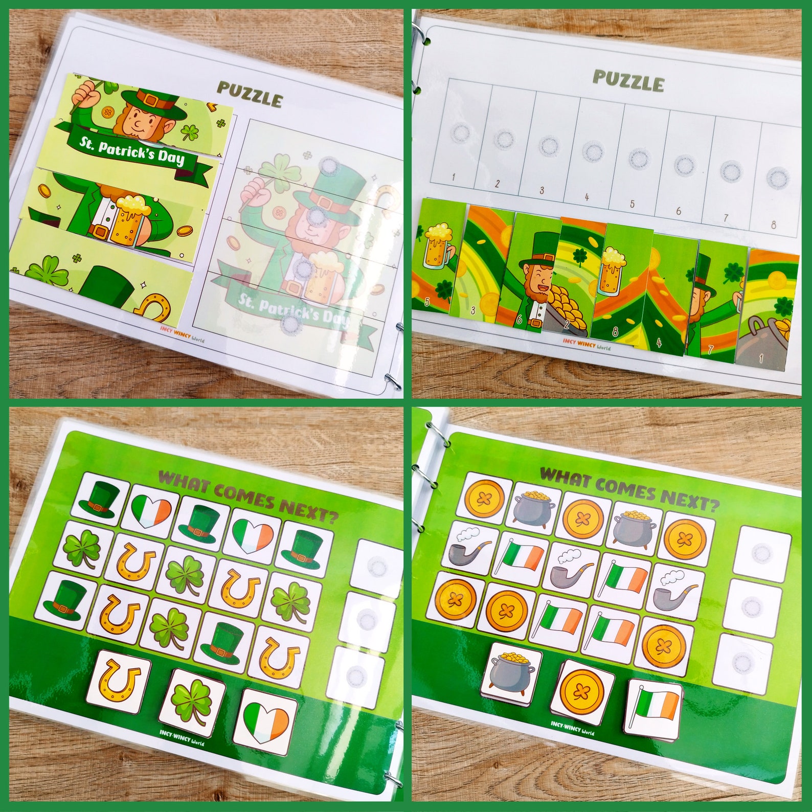 St Patrick's Day Busy Book, Activity for Kids, Homeschool Learning ...