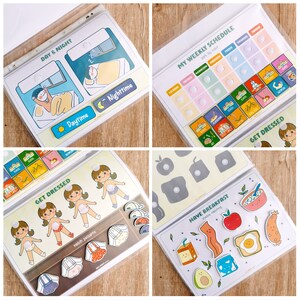 Daily Routine Busy Book, Activity for Kids, Homeschool Learning Prints ...
