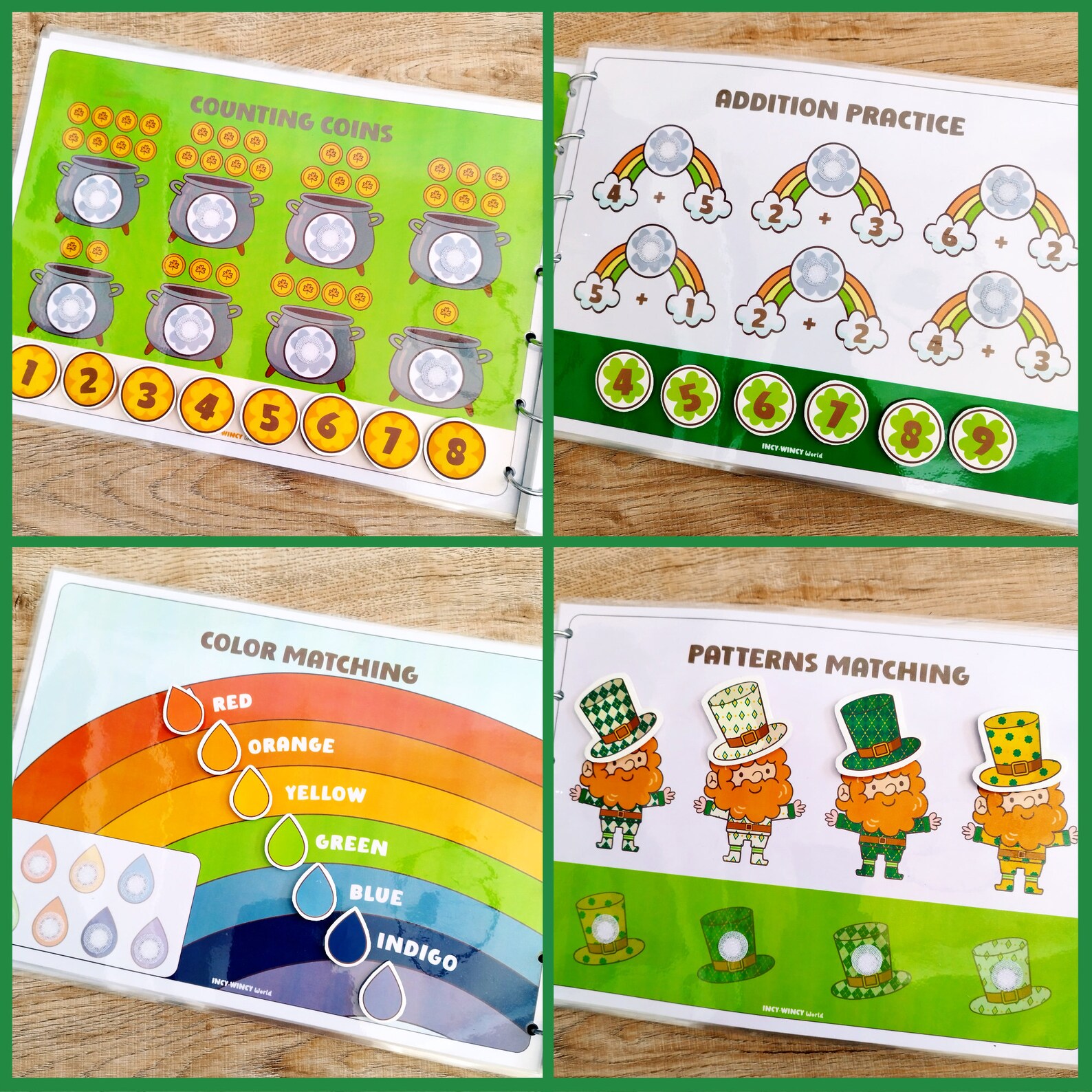 St Patrick's Day Busy Book, Activity for Kids, Homeschool Learning ...