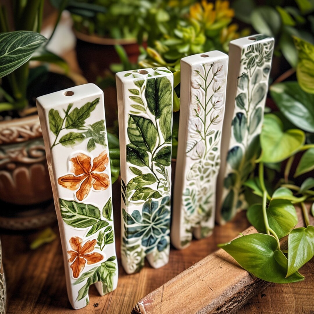 Artistic Hand Painted Ceramic Labels - Etsy