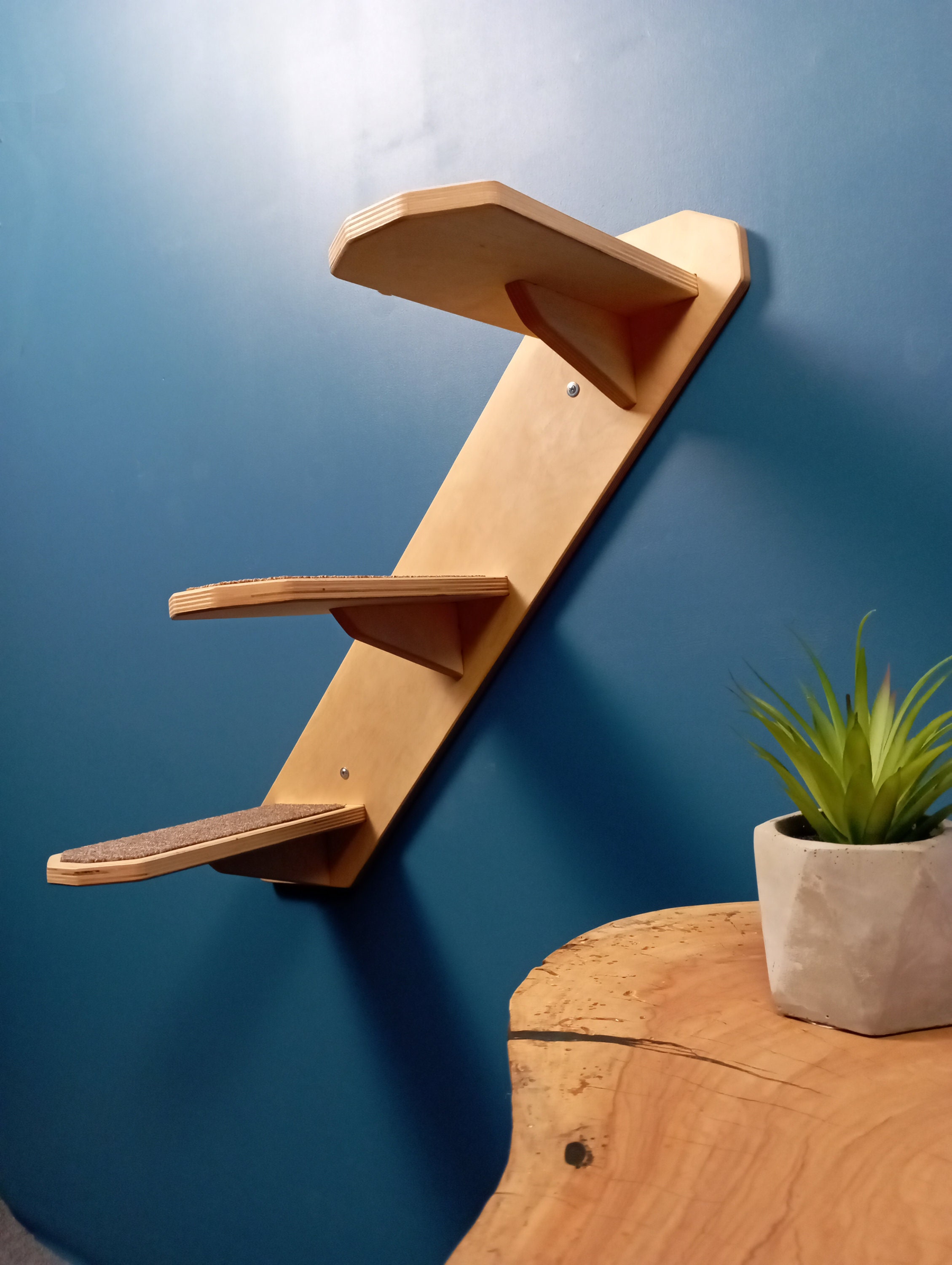 Pet Step Ladder: 3-step Wall-mounted Climber for Cats and Small Dogs - Etsy