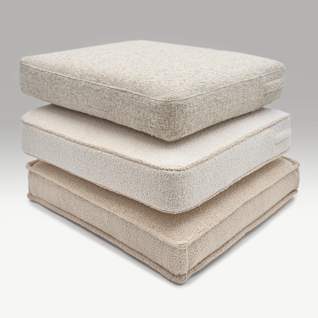 4-inch (10cm) Cushions With Inserts. Box, French Edge, Pipped Edge ...