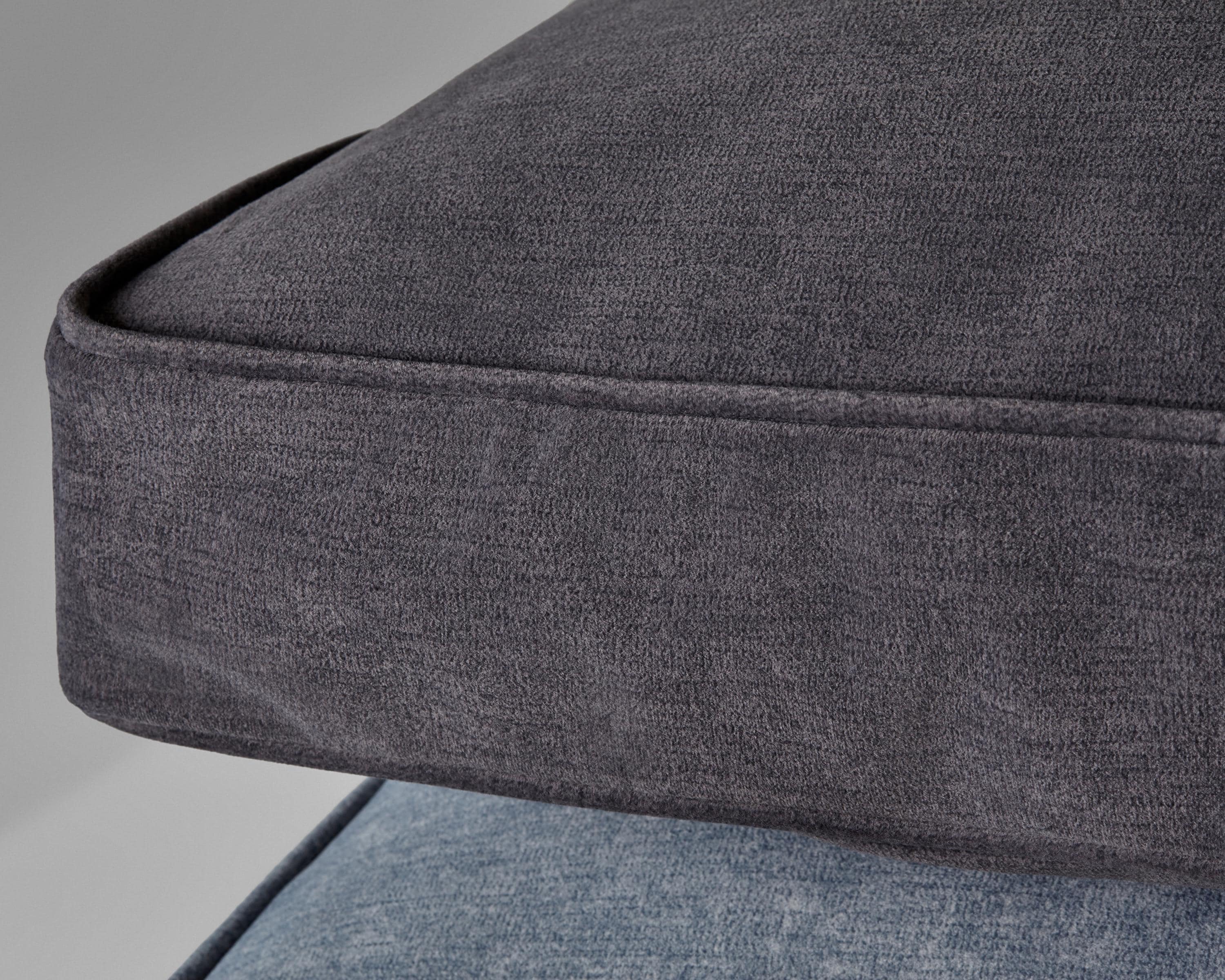 4-inch (10cm) Thick Pipped Edge Cushions, Custom Size and Shape. Canvas ...