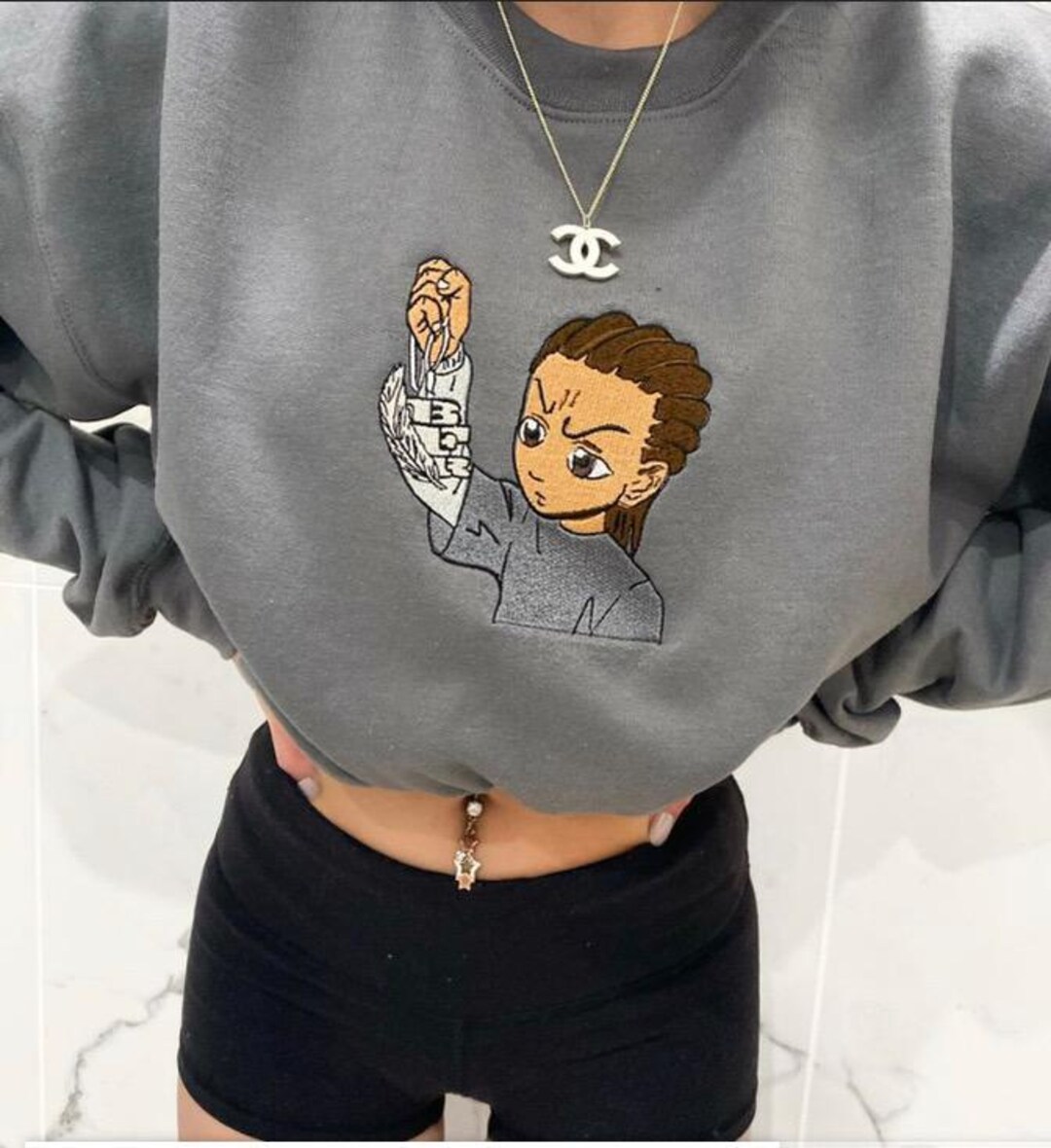 Pressa Boondocks Cartoon Sweater Custom Sweater Sweater woman/men ...