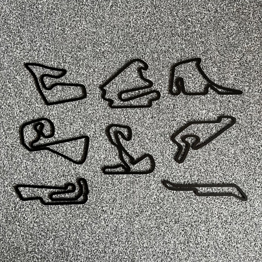 DTM 2024 Race Track Set Collection, Laser-cut MDF Wood, Motorsport Wall ...