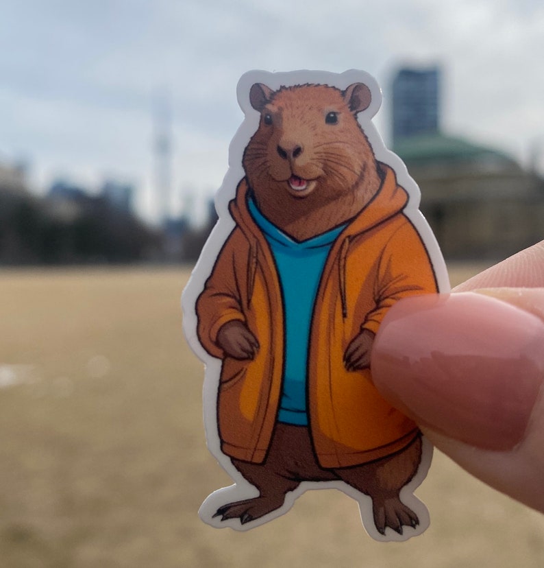 Capybara Stickers Clothed Animal Decals for Laptops, Journals ...