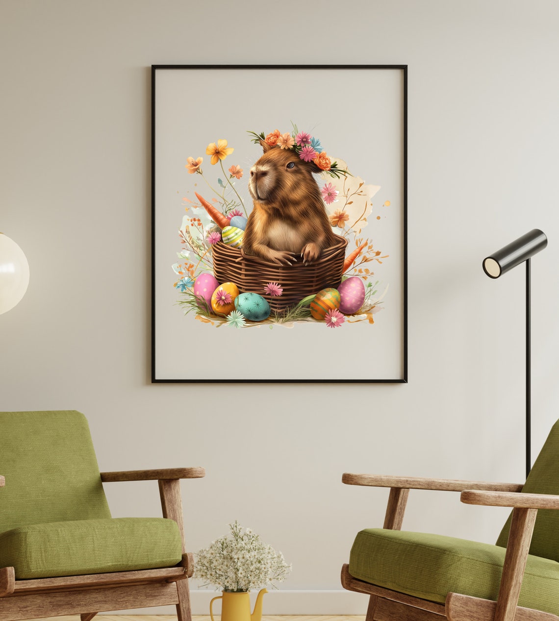 Watercolor Capybara Easter Collection Clipart, 12 PNG Easter Day ...