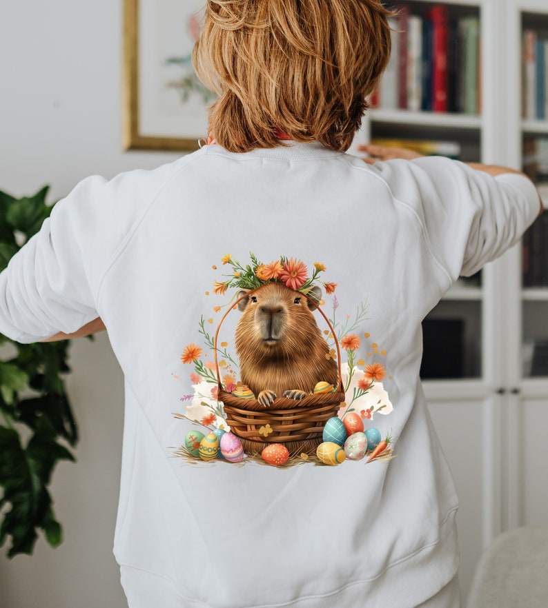 Watercolor Capybara Easter Collection Clipart, 12 PNG Easter Day ...