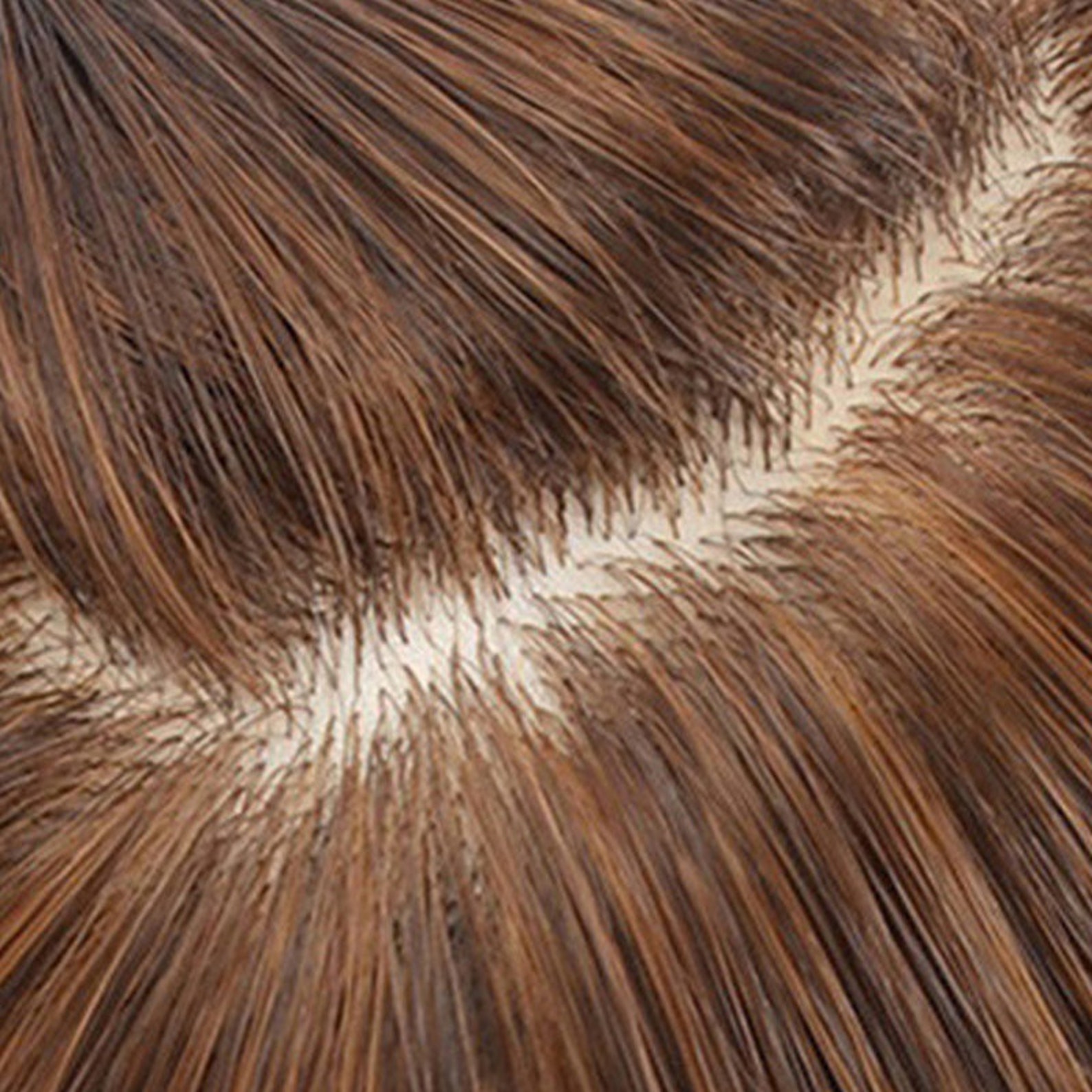Center-parted Gradient Platinum Wig Shoulder-length Short Straight Hair ...