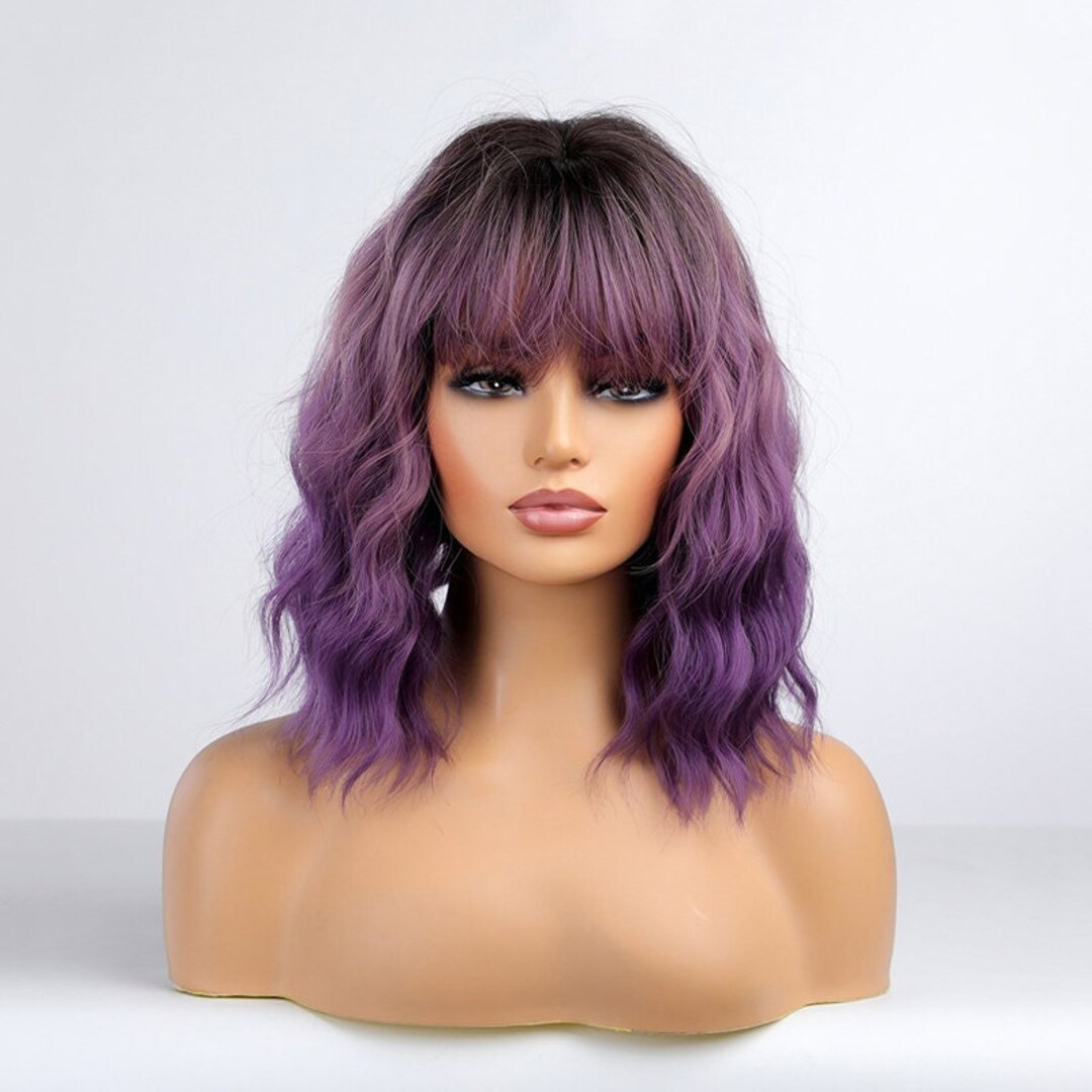 Short Curly Hair With Bangs BOBO Head European and American Chemical ...