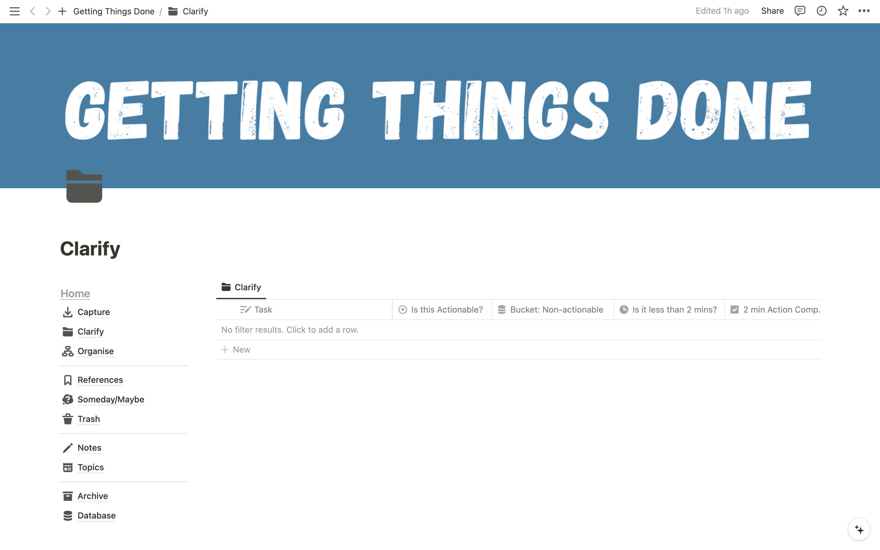 Getting Things Done Notion Template - Etsy