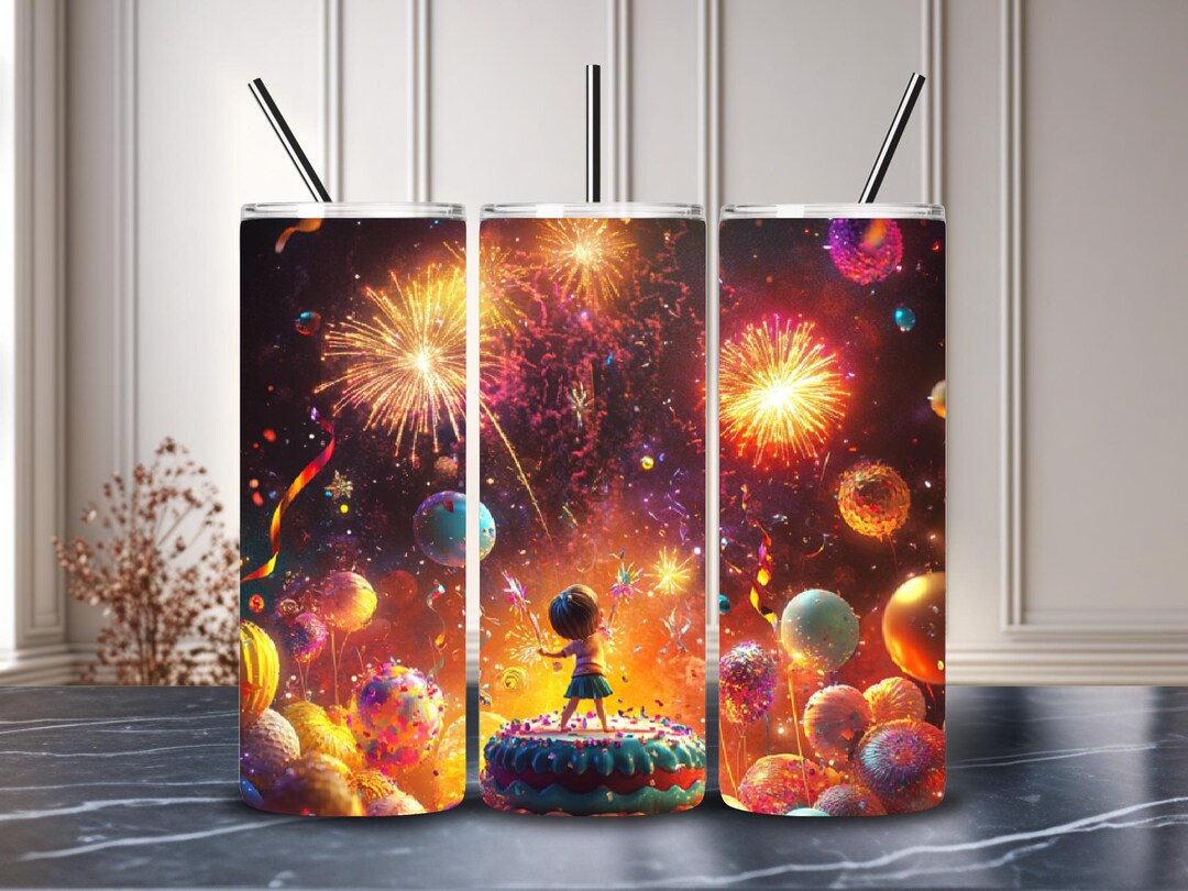 Positive Affirmations Tumbler Wrap, Fireworks Inspirational Quotes PNG ...