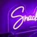 Snack Bar Neon Sign, Snacks Led Signs, Snacks Room Led Lights, for ...