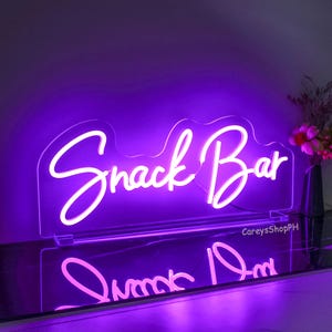 Snack Bar Neon Sign, Snacks Led Signs, Snacks Room Led Lights, for ...