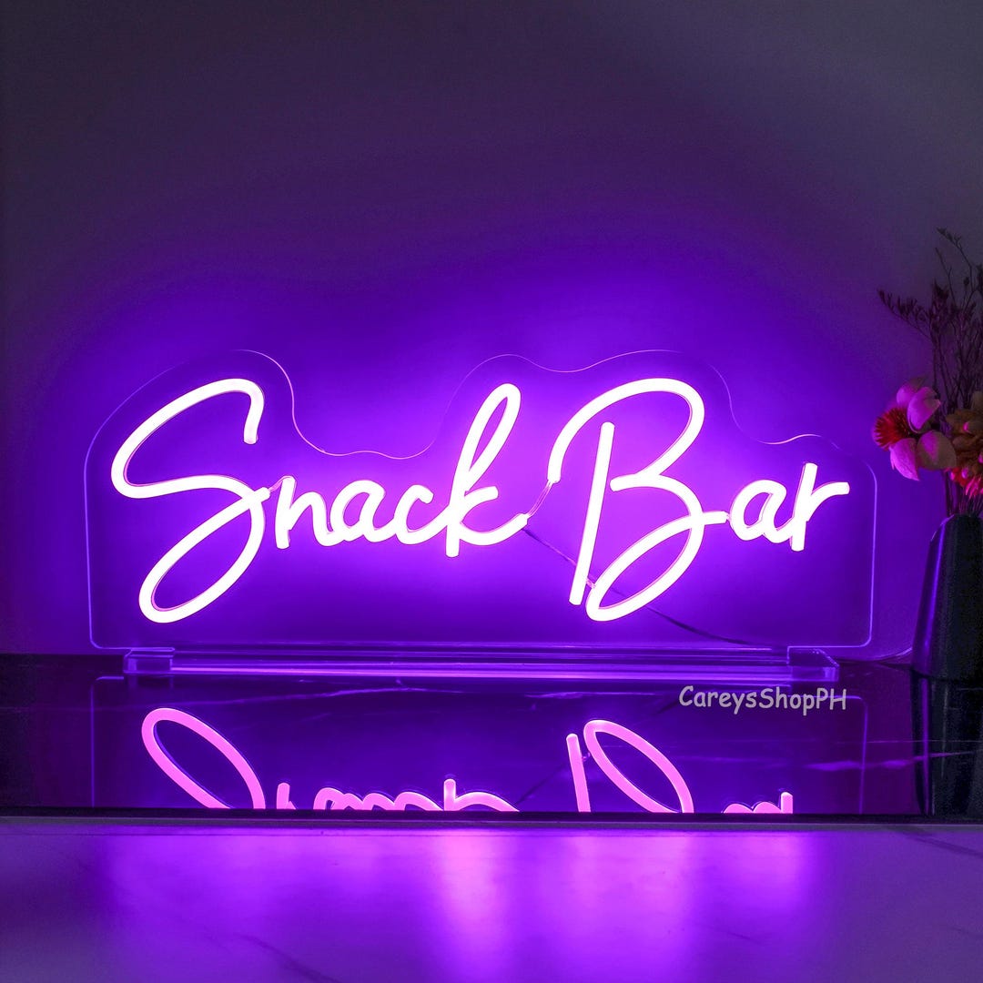 Snack Bar Neon Sign, Snacks Led Signs, Snacks Room Led Lights, for ...