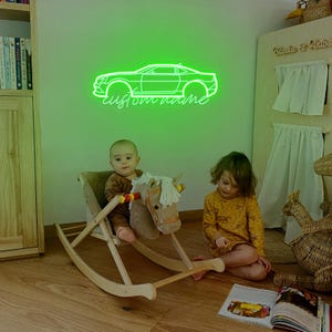 Custom Name Car Led Neon Sign, Personalized Led Light for Garage, Home ...