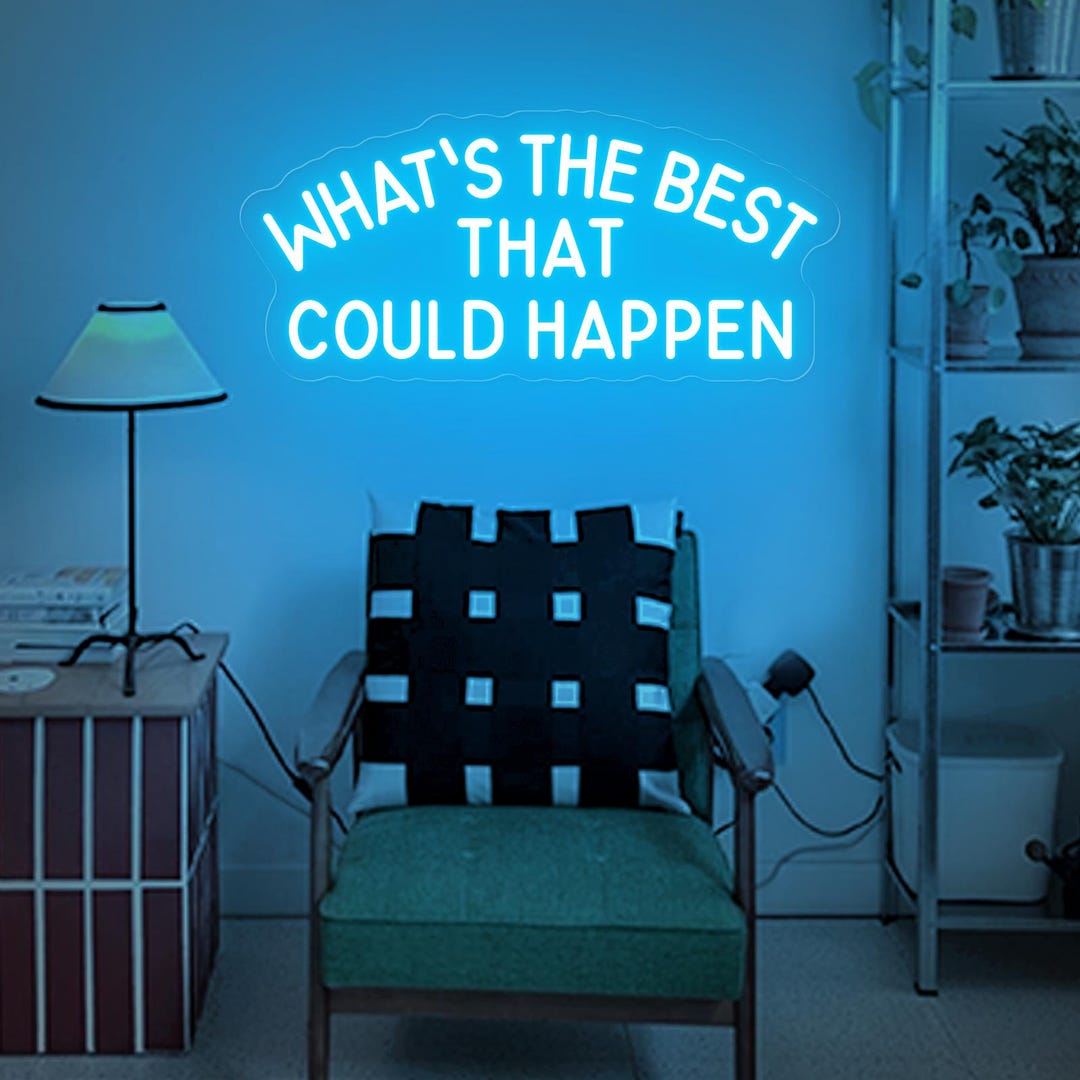 Optimism Neon Sign, Positive Quote, Trendy Home Decor - Etsy