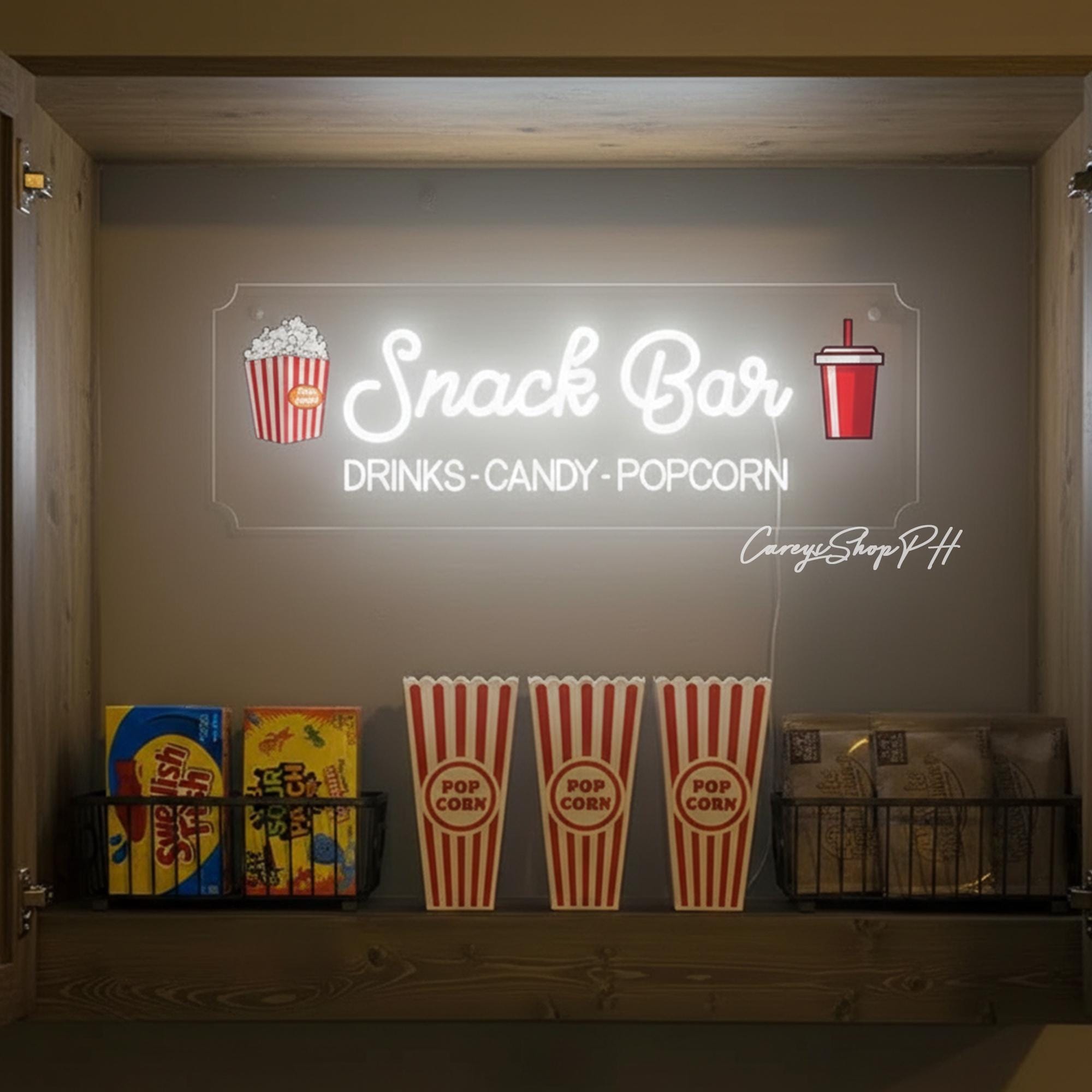 Custom Snack Bar Neon Sign, for Gourmet Shop Decor ,fast Food Coffee ...