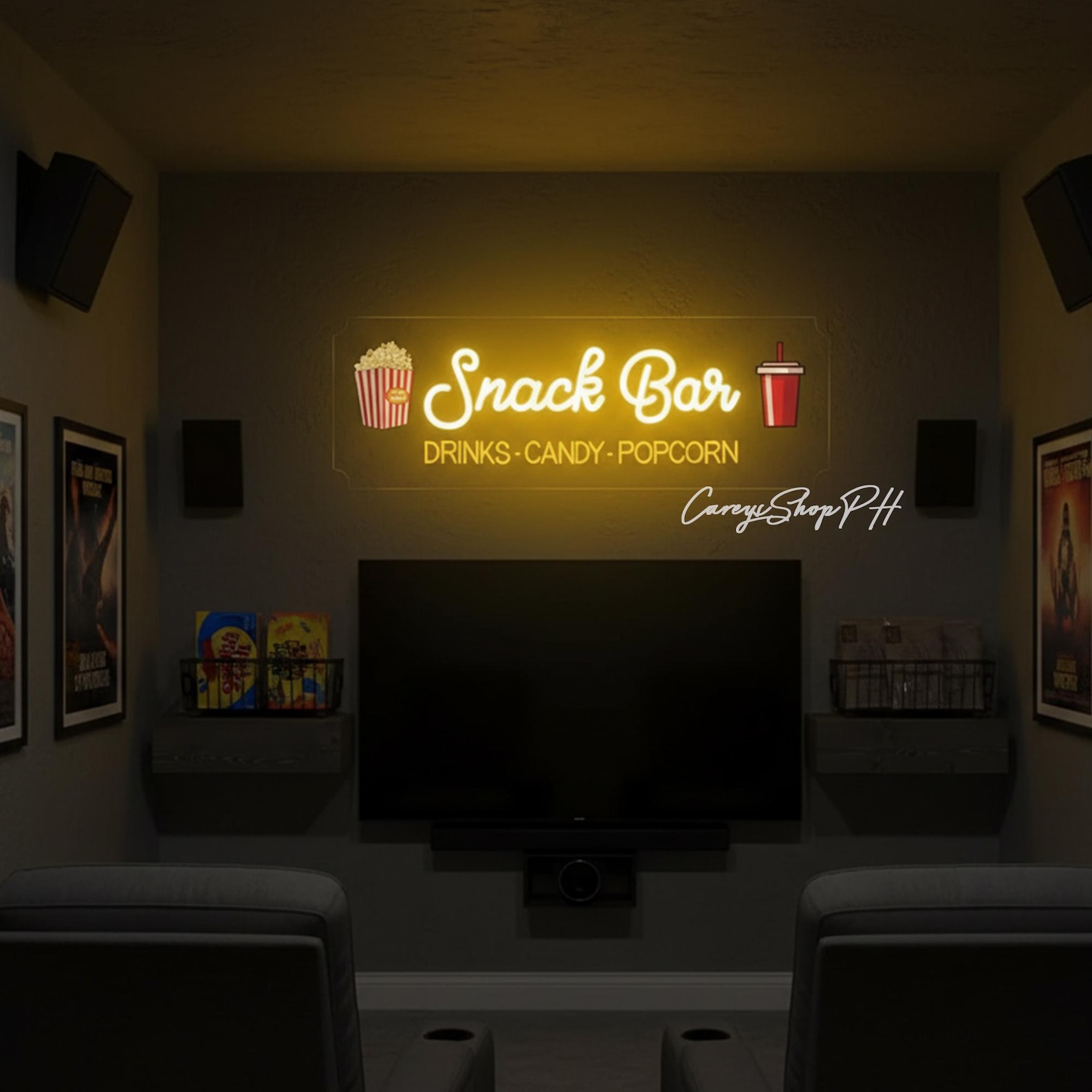 Custom Snack Bar Neon Sign, for Gourmet Shop Decor ,fast Food Coffee ...