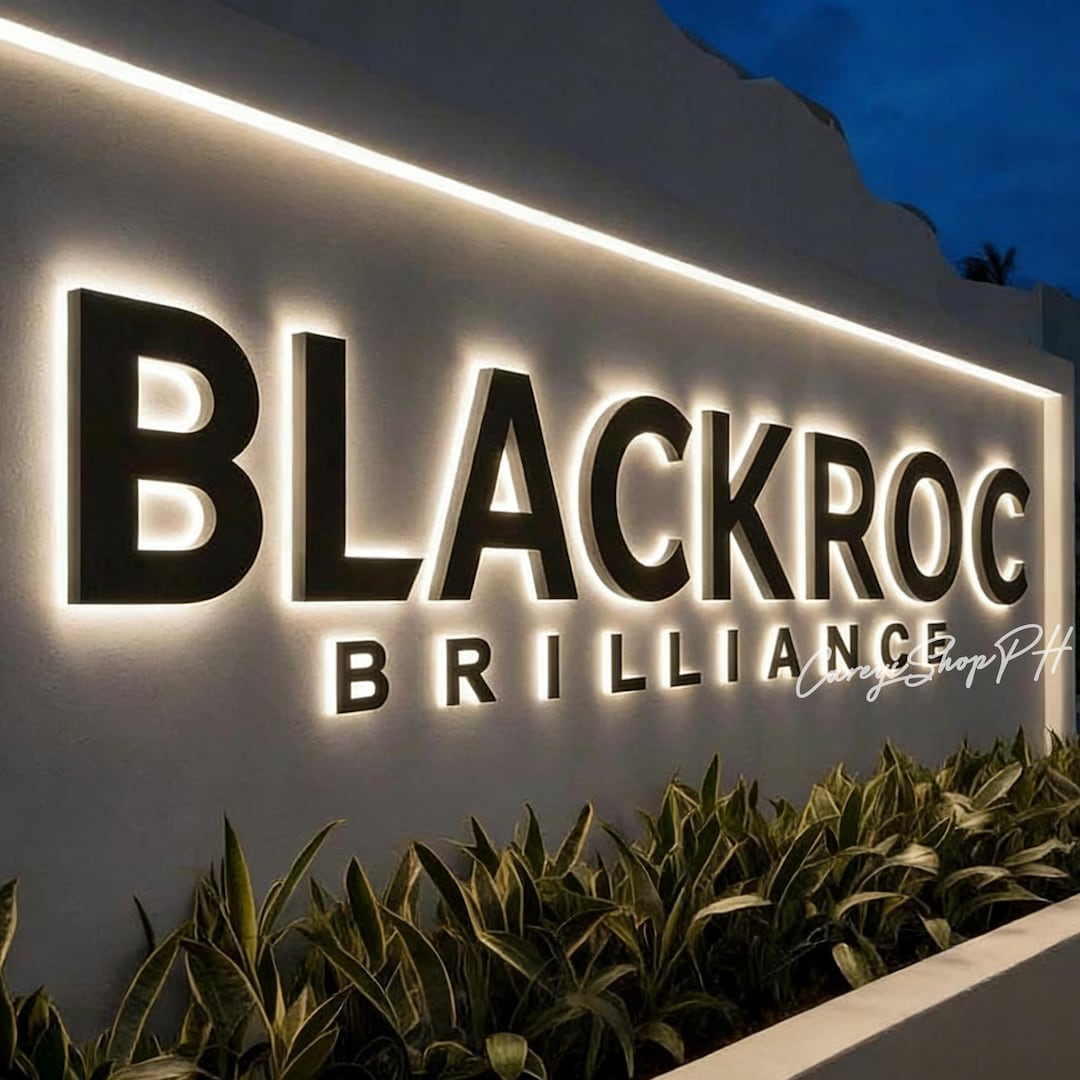 Custom Backlit Business Logo, Halo Illuminated 3d Sign, Company Signage ...