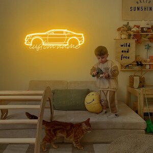 Custom Name Car Led Neon Sign, Personalized Led Light for Garage, Home ...
