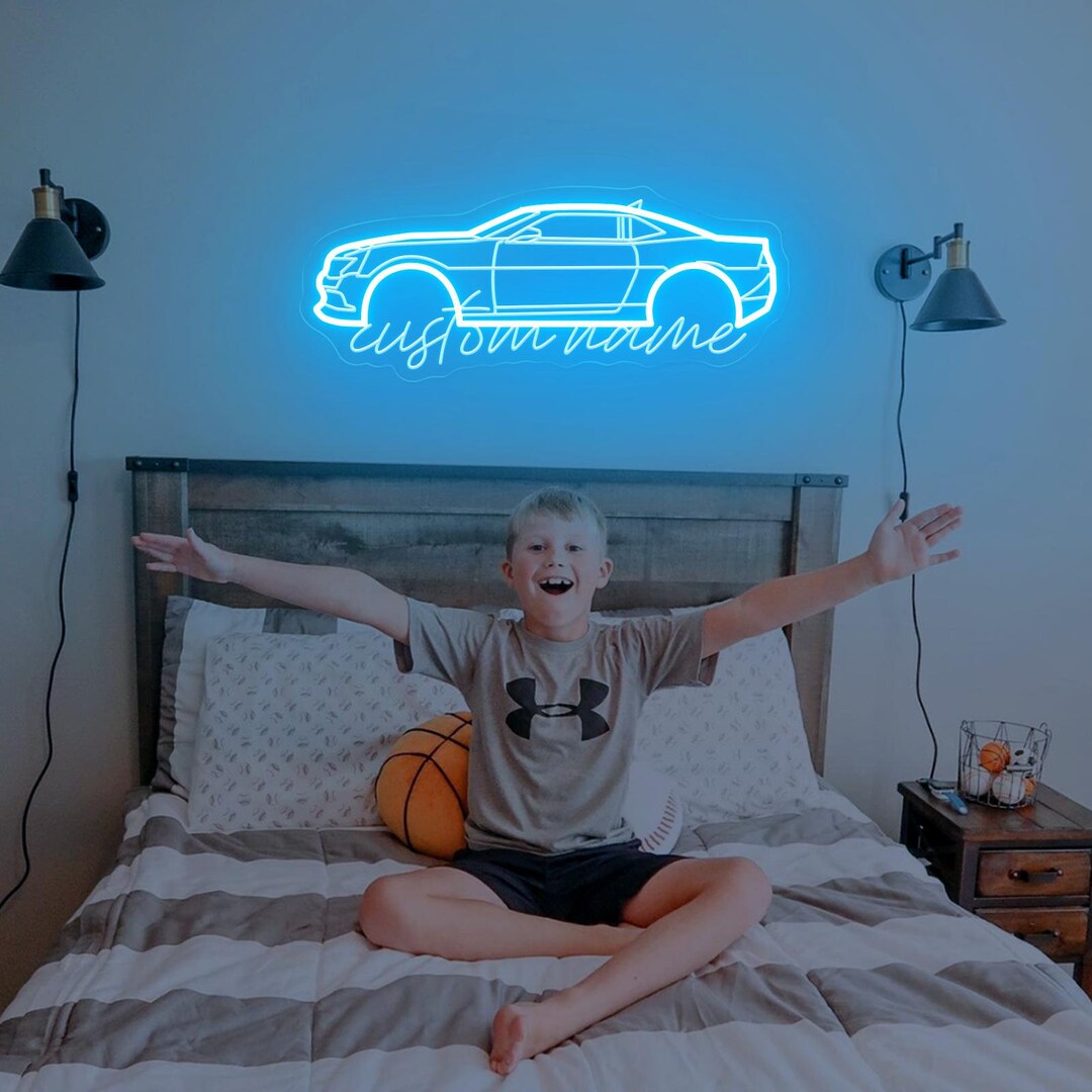 Custom Name Car Led Neon Sign, Personalized Led Light for Garage, Home ...