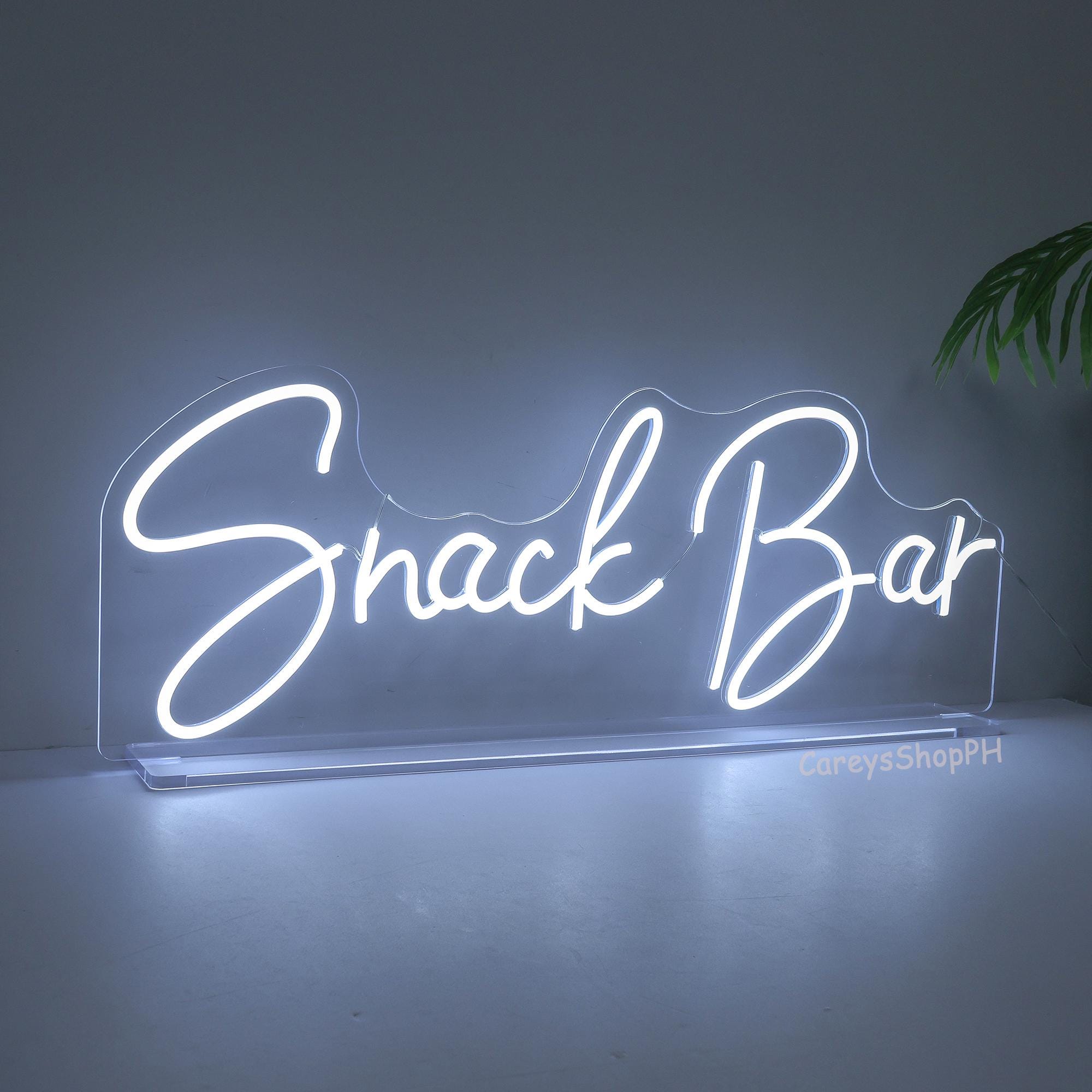 Snack Bar Neon Sign, Snacks Led Signs, Snacks Room Led Lights, for ...