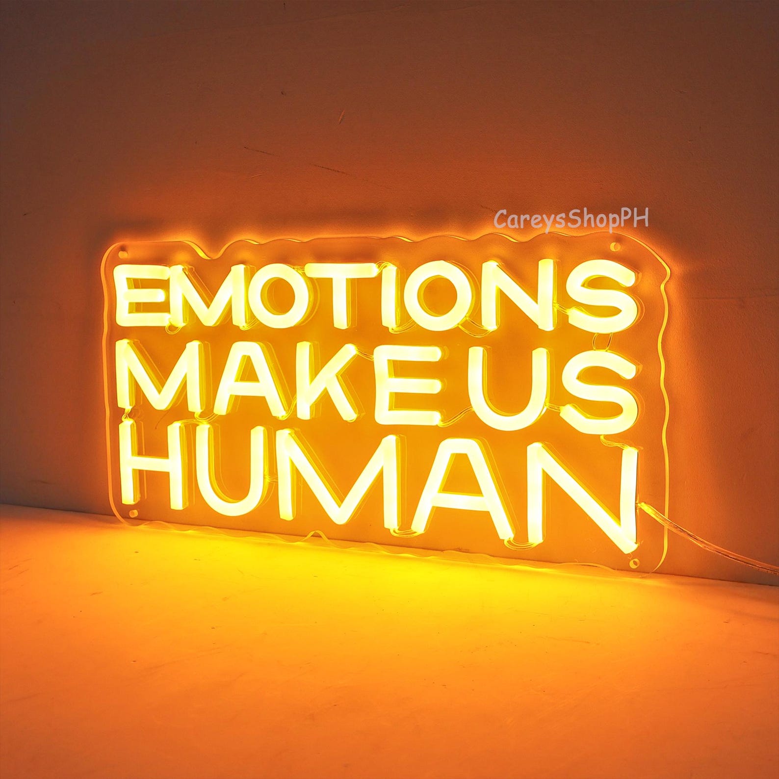 Emotions Make Us Human Neon Sign, Positive Energy Neon, Therapy Office ...