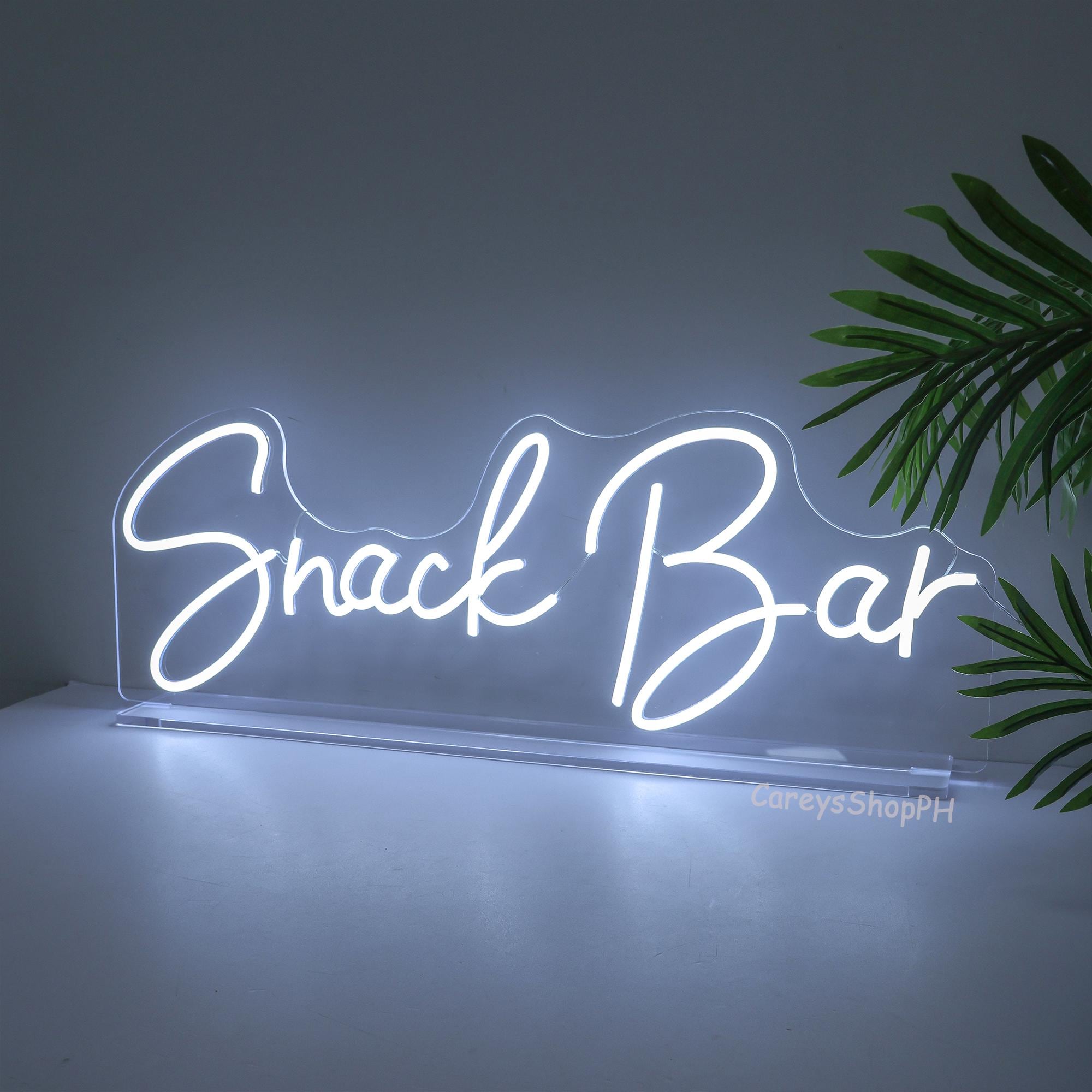 Snack Bar Neon Sign, Snacks Led Signs, Snacks Room Led Lights, for ...