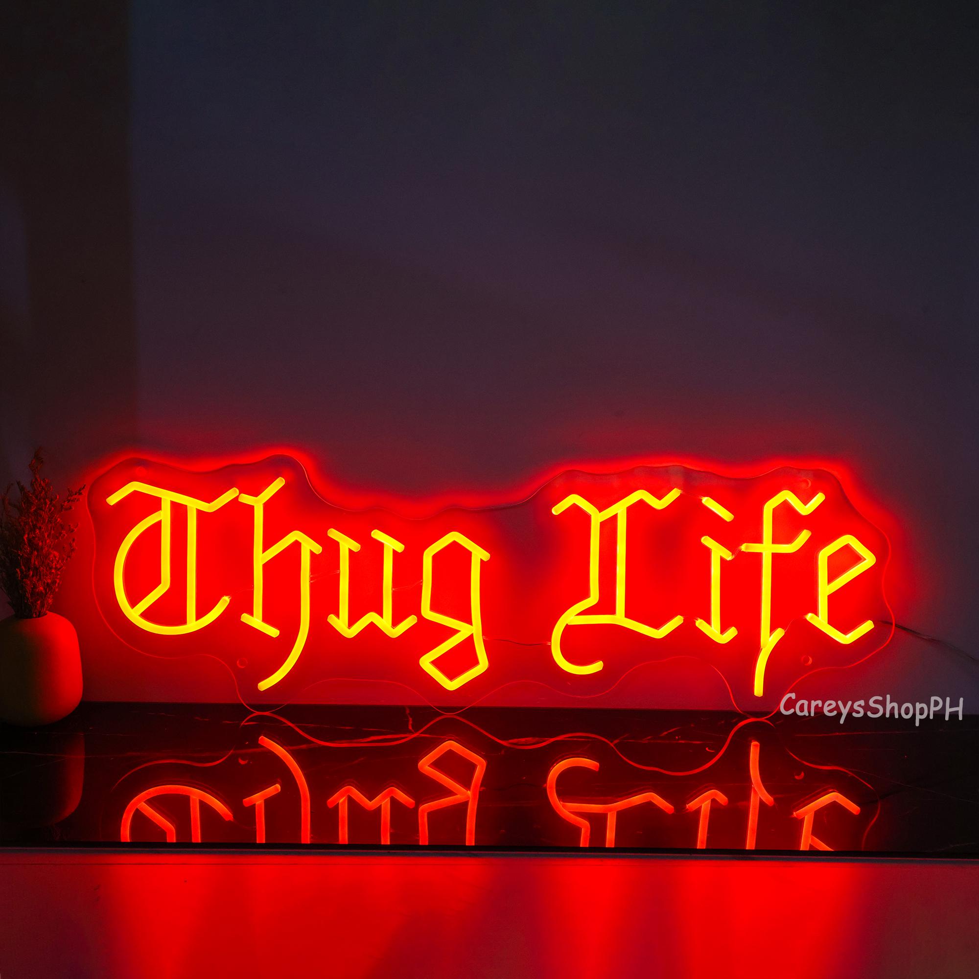 Thug Life Neon Sign, Golden Girls Inspired Neon Light, Gothic Home ...