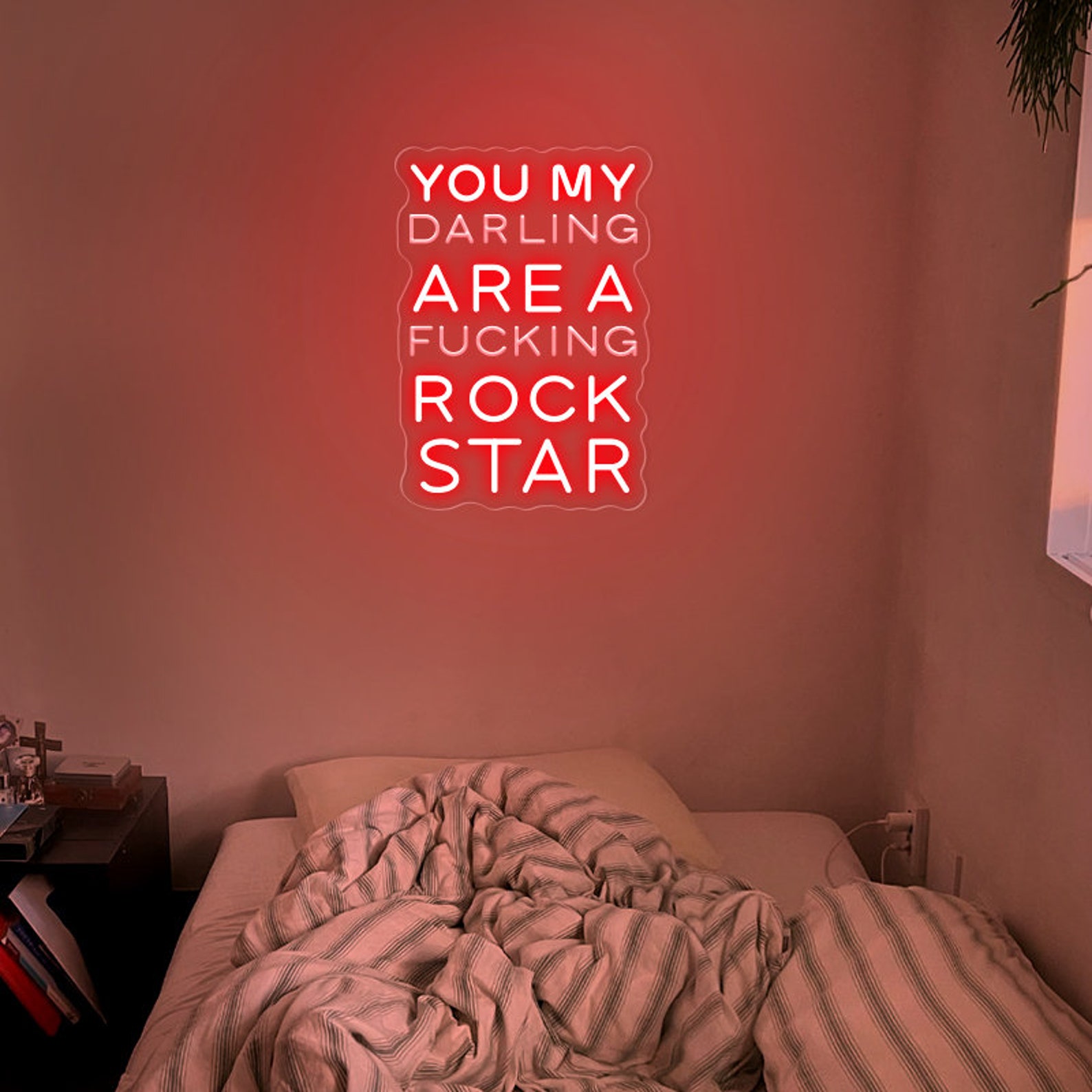 You Are a Rockstar Neon Sign, Music Room Decor - Etsy