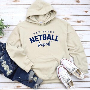 Netball Hoodie, Gift for Netballer, Netball Top Jersey, Funny Netball ...