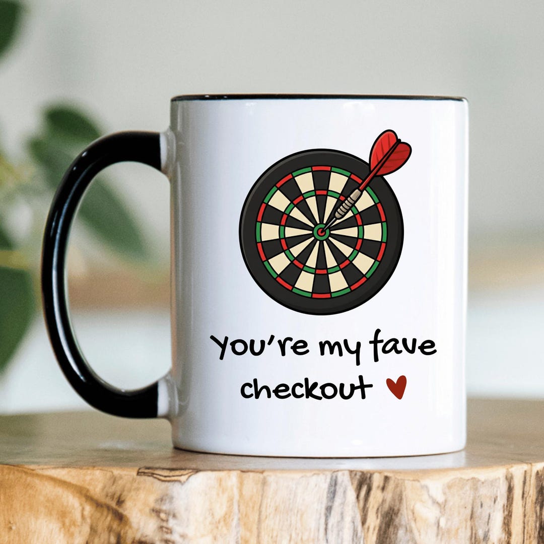Valentine Darts Mug, Valentine's Day Darts Gift, Funny Gift for Darts ...