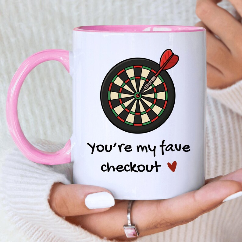 Valentine Darts Mug, Valentine's Day Darts Gift, Funny Gift for Darts ...