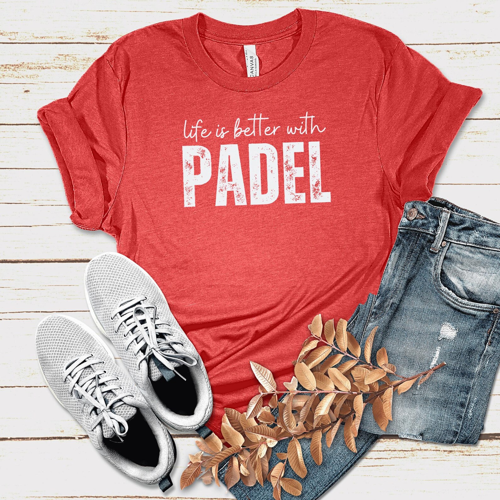 Life is Better With Padel T-shirt, Padel Gift for Her, Gift for Padel ...