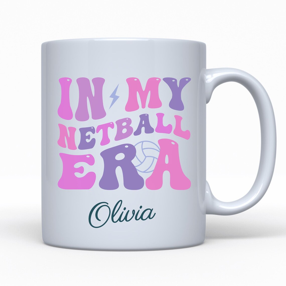 Personalised in My Netball Era Mug, Netball Gift for Her, Gift for ...