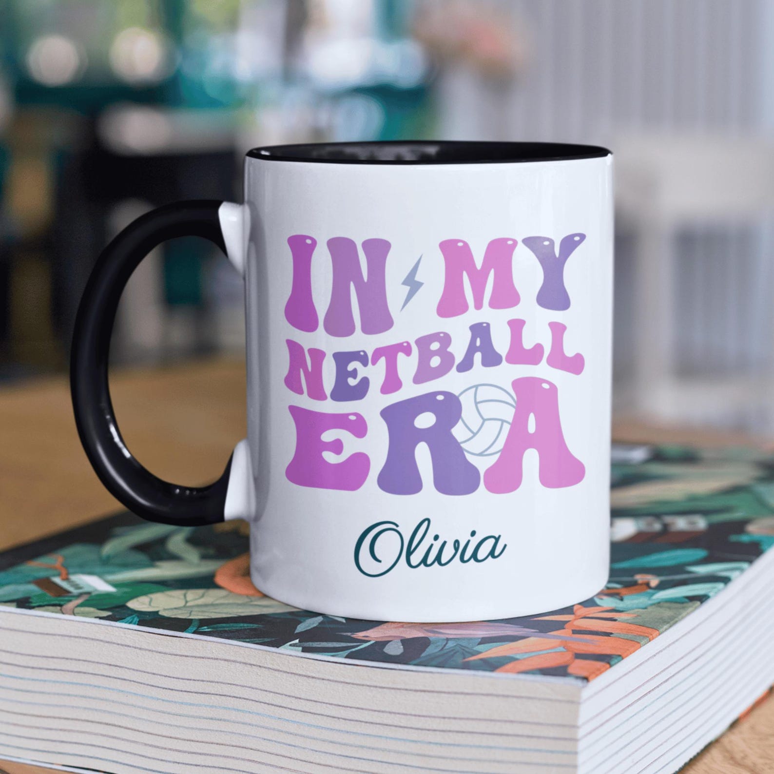 Personalised in My Netball Era Mug, Netball Gift for Her, Gift for ...