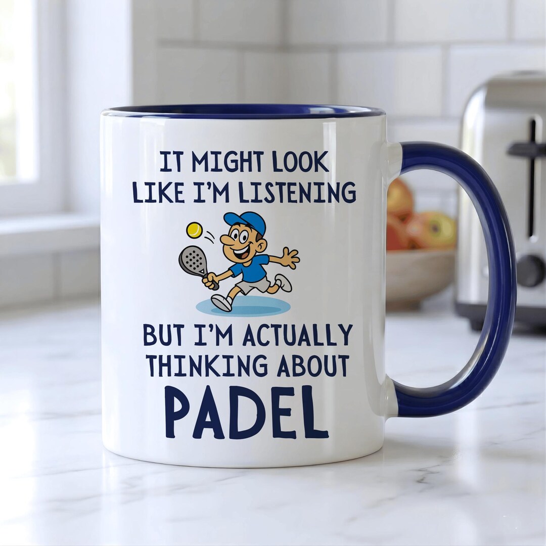 Funny Padel Mug | Gift for Padel Player | Birthday Present | 11oz Four ...